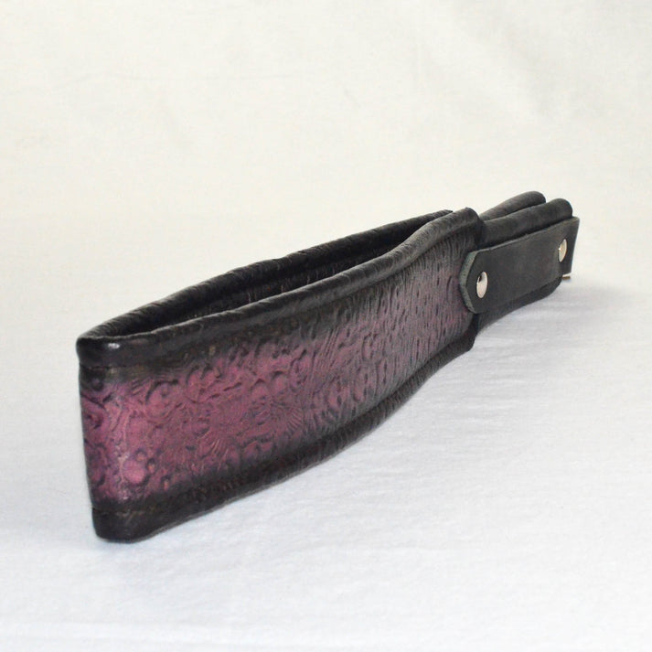 Split Thumper - Two-Tone Embossed Skulls – Leather by Danny